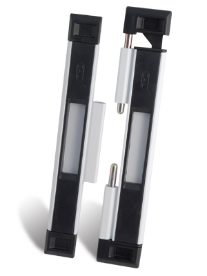 Cal Lock Interlocking Latch White For Double Doors