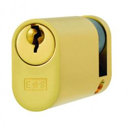 Euro Cylinder Locks - Eurospec 40Mm Oval Single Cylinder Lock