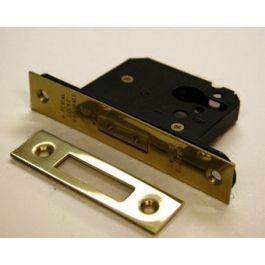 Guardian G7004 76Mm P.Brass Euro Deadlock Door Lock Case Only