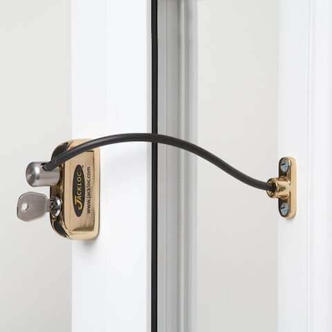 Jackloc Window Restrictor Brass Keyed Alike