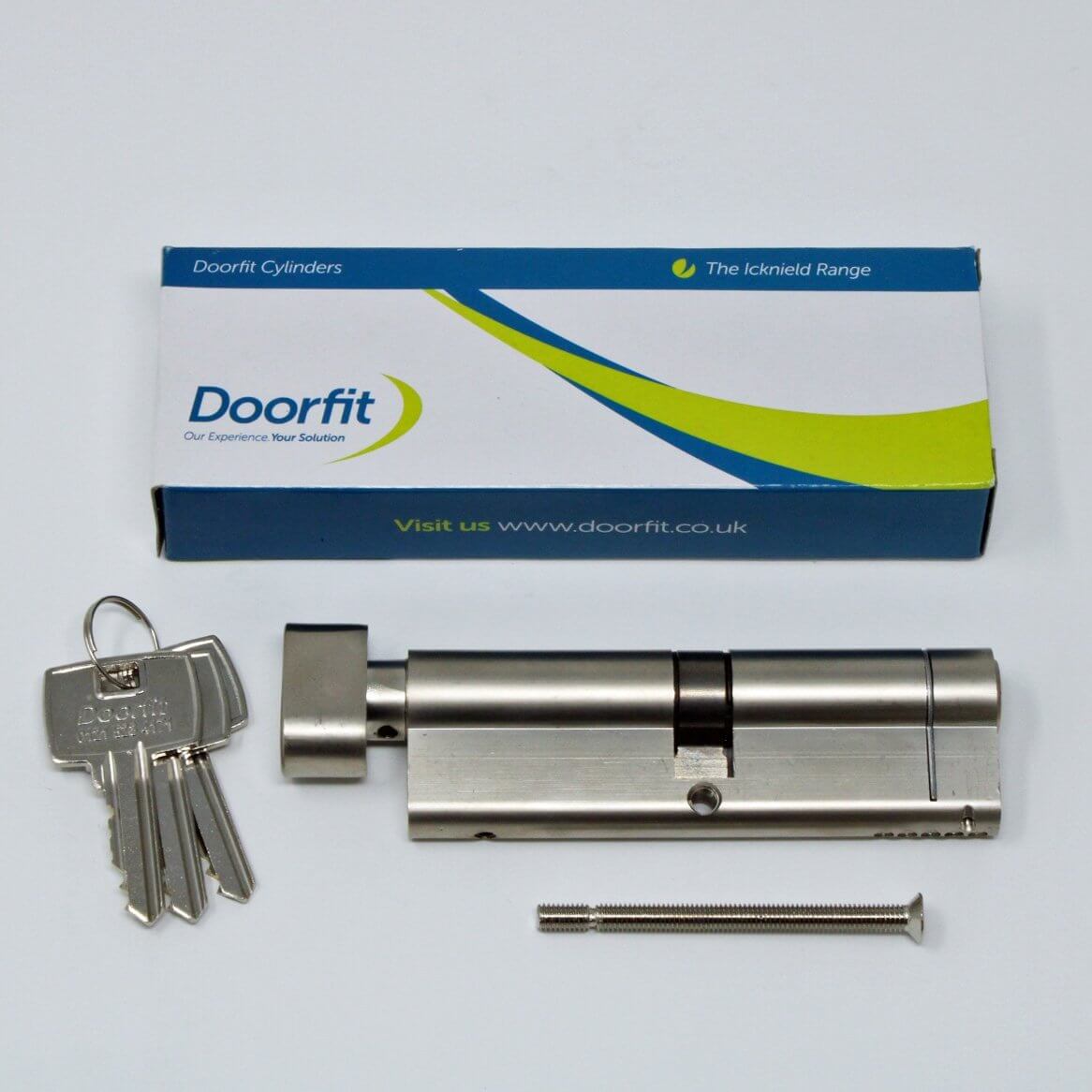 Doorfit Euro Cylinder & Turn Satin Chrome - Euro Cylinders - Door Locks ...