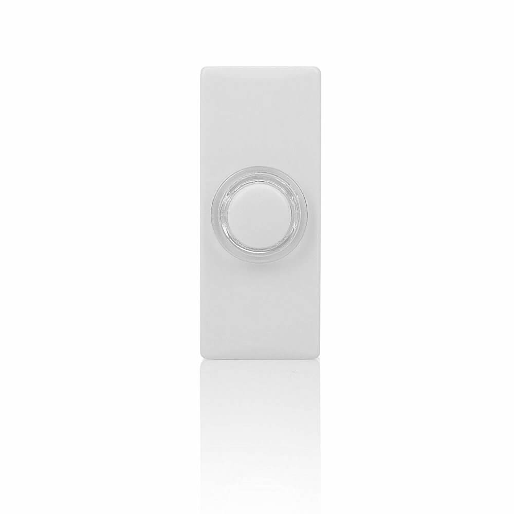 Byron 7730 White Wired Bell Push Illuminated