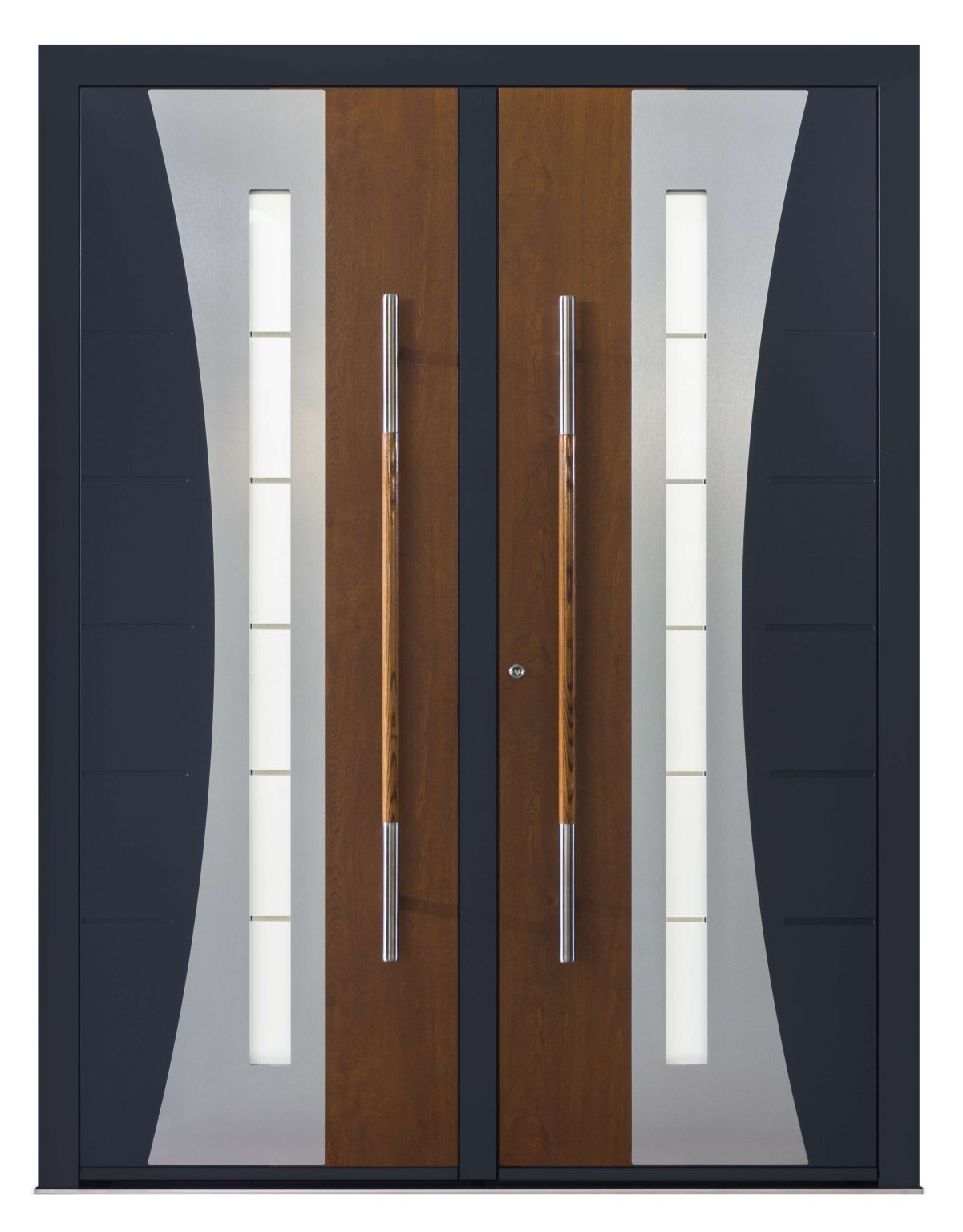 Ryterna RD80 aluminium double leaf entrance door | Doorfit